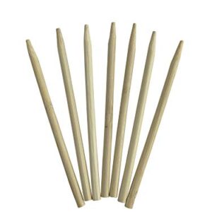 KingSeal Natural Bamboo Wood Candy Apple Skewers, Sticks, 5.5 Inch x 6.5mm diameter, Bulk Pack, Blunt Point for Safety - 1 Box of 1000 Count