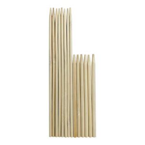 KingSeal Natural Bamboo Wood Candy Apple Skewers, Sticks, 5.5 Inch x 6.5mm diameter, Bulk Pack, Blunt Point for Safety - 1 Box of 1000 Count