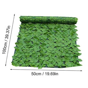 Yowein Trellis with Artificial Leaves Artificial Leaf Screening Ivy Hedge Roll Fake Leaves Fade Wall Landscaping Garden Fence Expandable Privacy Screening Panel Gardens Balcony and Modern 0.5m×1m (C)