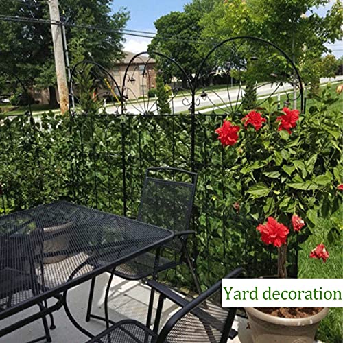 Yowein Trellis with Artificial Leaves Artificial Leaf Screening Ivy Hedge Roll Fake Leaves Fade Wall Landscaping Garden Fence Expandable Privacy Screening Panel Gardens Balcony and Modern 0.5m×1m (C)