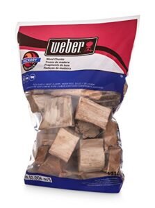 weber hickory wood chunks, 350 cubic inch (0.006 cubic meter), 4 lb