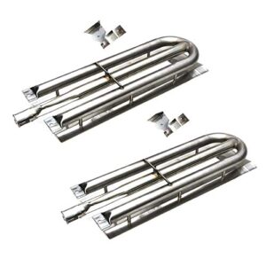 htanch sa5481(2-pack) 21 7/8″ stainless steel viking grill burner replacement for viking 316-911, vgbq 30, vgbq 41, vgbq 53 in t series, vgbq030-2t, vgbq300-2rt/e, vgbq3002re, vgbq3002re1, vgbq3002rt