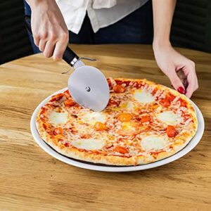 Universal Stainless Steel Grill Top Pizza Oven Kit with Pizza Stone Pizza Peel Pizza Cutter Pizza Shovel for Most Gas Grills Flat Top Grills Griddles Firepit- Set of 7 Pizza Baking Pizza Accessories