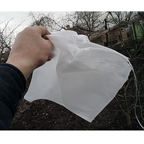 ANWUYANG 100Pcs Drawstring Style Grape Protect Bag, Fruit Protection Bags Mesh Bag, Agriculture Against Insect Pouch (Size : 240mm by 350mm)