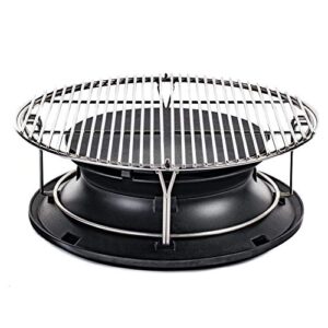 kamado joe kj-hyper sloroller hyperbolic smoke chamber grill accessory for classic joe, black