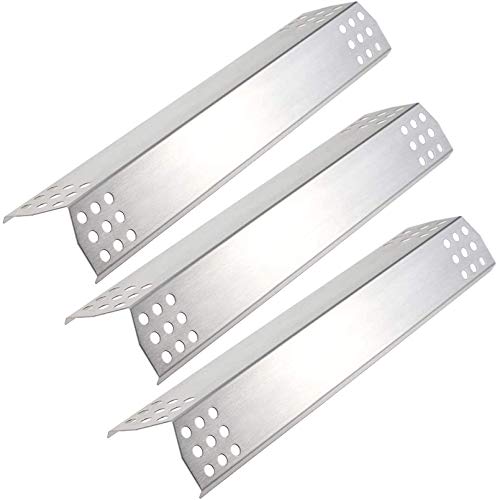 Adviace Replacement Flame Tamers for 720-0787D, 720-0953, 720-0819 BBQ Gas Grill Models, Set of 3 Stainless Steel Burner Covers Heat Plate Shields Replacement