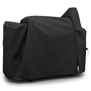 shinestar upgraded grill cover for pit boss austin xl pellet grill, special zipper design, heavy duty & waterproof, black