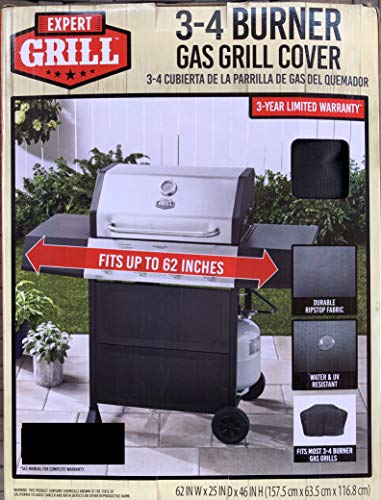 Expert Grill 3-4 Burner Gas Grill Cover fits up to 62"