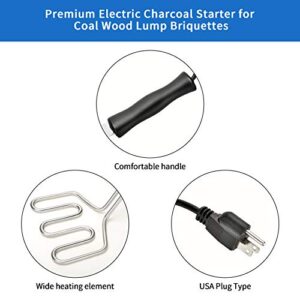 Stanbroil 600W Electric Charcoal Starter - BBQ Tool Replacement for Big Green Egg, Kamado Joe, Weber Kettle Grills/Charcoal Grills