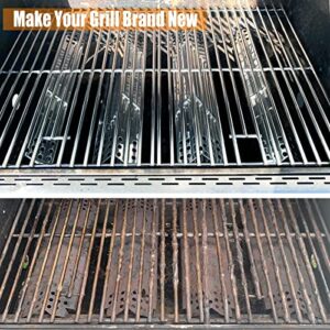 Hisencn 17 Inch Cooking Grates for Home Depot Nexgrill 720-0830H, 720-0830D, 720-0783E, 720-0783C, 5 burner 720-0888, Stainless Steel Cooking Grids Replacement parts for Nexgrill 4&5-Burner Gas Grill