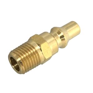 KIBOW Propane Quick Connect Fitting-Full Flow Male Plug with 1/4 Inch Male NPT Thread