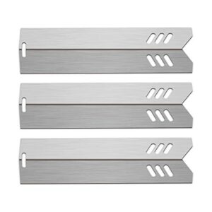 kalomo 14 3/16” grill heat plates shield heat tent burner cover bbq gas grill replacement parts for uniflame gbc1134wrs, gbc1134w, backyard by14-101-001-05, by16-101-002-06, gbc1690w, gbc1690w-c, 3pcs