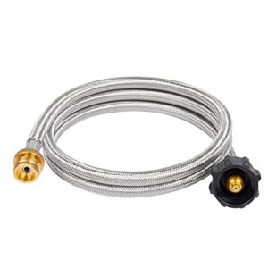 GASPRO Propane Refill Adapter, and 5FT Propane Adapter Hose 1lb to 20lb, Fit for 5-40lb Propane Tank