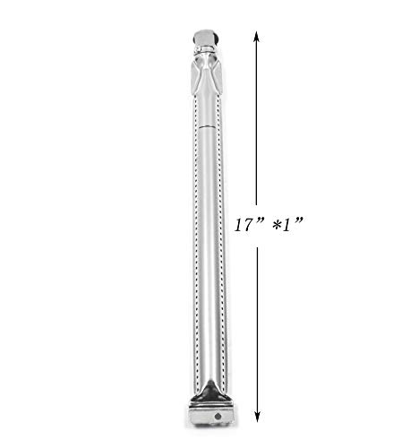 Replace parts 8 Pack Stainless Steel Heat Plates and Stainless Steel Grill Burners Replacement for Bakers and Chefs GR2039201-BC-00, GD430, ST1017-012939, Grill Chef, Members Mark Gas Grill Models