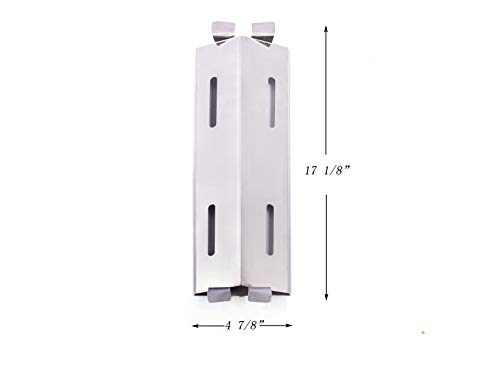 Replace parts 8 Pack Stainless Steel Heat Plates and Stainless Steel Grill Burners Replacement for Bakers and Chefs GR2039201-BC-00, GD430, ST1017-012939, Grill Chef, Members Mark Gas Grill Models