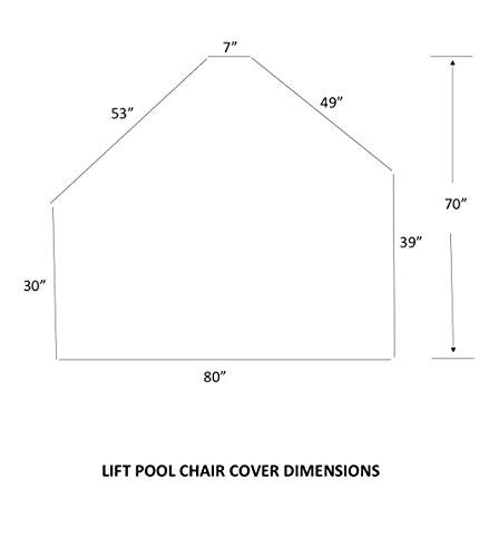 American Supply Lift Pool Chair Protective Cover