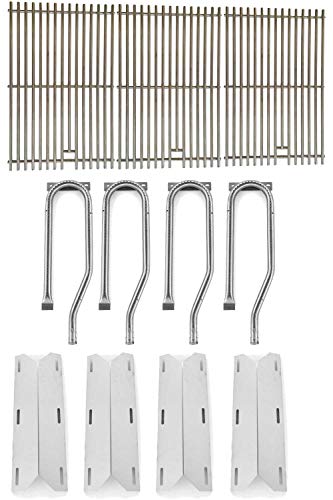 Repair Kit For 720-0337, 720-0586A, 720-0586A Gas Grill Includes 4 Stainless Heat Plates and 4 Stainless Steel Burners and Stainless Steel Grates