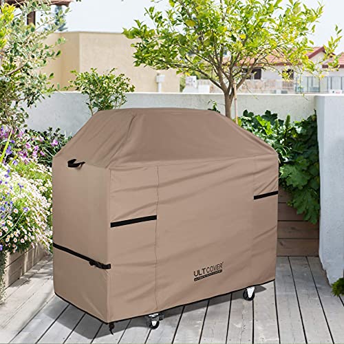 ULTCOVER Gas Grill Cover 64 inch for 4-6 Burner Propane Barbecue Grills Waterproof BBQ Cover Fits Most Grills Weber Nexgrill Char-Broil Brinkmann