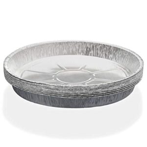 Premium Products Corp. Disposable Drip Pans - 10 Pack -13 Inch by 1 Inch Large Round Drip Pans - Perfect for Large Big Green Egg, Kamado Joe Classic Joe, Acorn & Weber Grills & Smokers