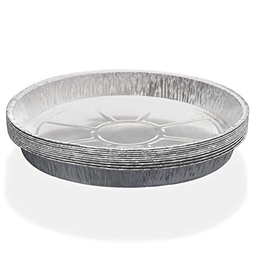 Premium Products Corp. Disposable Drip Pans - 10 Pack -13 Inch by 1 Inch Large Round Drip Pans - Perfect for Large Big Green Egg, Kamado Joe Classic Joe, Acorn & Weber Grills & Smokers