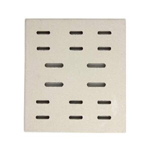 Hongso 8" x 7.25" Ceramic Radiant Heat Plate and 16" Cast Iron Burner Replacement Parts for Members Mark Y0101XC, Grand Hall Y0660 Grills