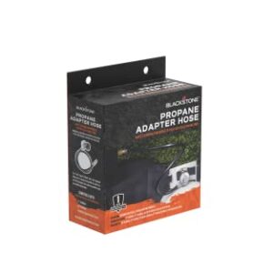 Blackstone Propane Adapter Hose & Regulator for 20 lb Tank, Gas Grill & Griddle - Weather Resistant & Corrosion Resistant - Extends Up To 3 Feet - 5471, Black