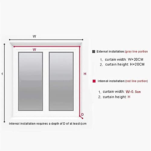 Cordless Roller Shades, 100% Blackout Spring Roller Blind, Waterproof Thermal Insulated Privacy Protection for Office, Living Room, Bedroom, Kitchen, Easy Installation