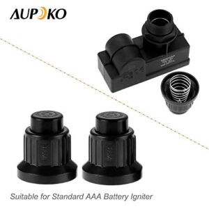 Aupoko AAA Battery Push Button Igniter Ignitor Cap, 2PC Propane Gas fire Pit AAA Battery Pulse Electronic Igniter Push Button Switch Cap