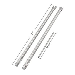 YIHAM 7507 27 Inch 304SS Burner Tube Set for Weber Genesis Silver A, Spirit 500, Spirit 200 Series E-210 (Side Control) Gas Grill Replacement Parts 10404 LW827