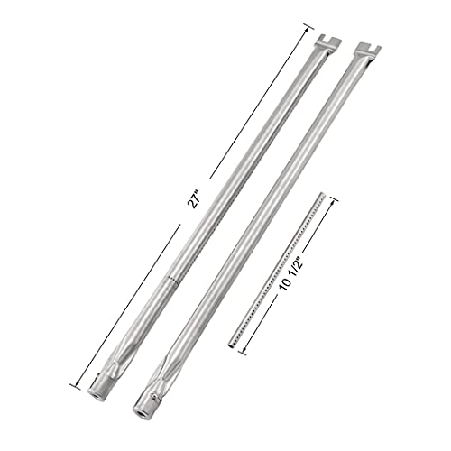 YIHAM 7507 27 Inch 304SS Burner Tube Set for Weber Genesis Silver A, Spirit 500, Spirit 200 Series E-210 (Side Control) Gas Grill Replacement Parts 10404 LW827