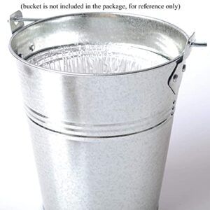 Z GRILLS BBQ Grease Foil Bucket Liners Grill Drip Disposable Aluminum 5/20/25/30 Packs (5 Packs)