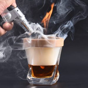 Cocktail Smoker Kit with Torch,whiskey smoker kit with Four Flavors Wood Smoked Chips，Bourbon Smoker Kit For Whiskey,Drink,Bourbon，Old Fashioned Smoker Kit For Men, Dad, Husband (Without Butane)