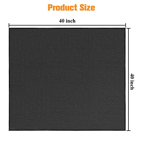 40" Square Fire Pit Mat, 4 Layers of Fireproof Grill Pad for Fire Pit, Under Grill Mat&Fire Pit Mat for Protecting Wood Deck Patio Floor Grass, Propane Burners & Portable Charcoal Grills