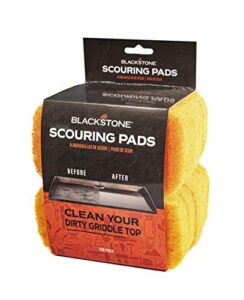 blackstone griddle scrub pads (pack of 10), 5063, bbq grill & cooktop scouring scrubbers – heavy-duty cleaning pads for grilling for baked on food & cooking oils – grill cleaning supplies