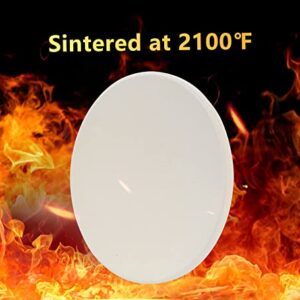 GasSaf 10" Round Pizza Stone for Oven and Grill, Small Baking Stone Safe and Duraable Cordierite Stone, Cooking Stone for Baking Crisp Crust Pizza, Bread