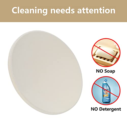 GasSaf 10" Round Pizza Stone for Oven and Grill, Small Baking Stone Safe and Duraable Cordierite Stone, Cooking Stone for Baking Crisp Crust Pizza, Bread