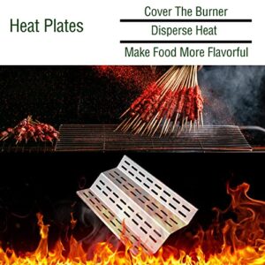 Damile Grill Heat Plates Heat Shield for Solaire AGBQ-30, AGBQ-42, AGBQ-56,Gas Grill Burner Cover Convection Burner Kit Accessories BBQ Gas Grill Replacement Parts for Solaire 30-Inch 42-Inch 56-Inch