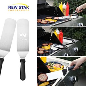 New Star Foodservice 1029161 Commercial-Grade 3-Piece Stainless Steel BBQ Spatula Set