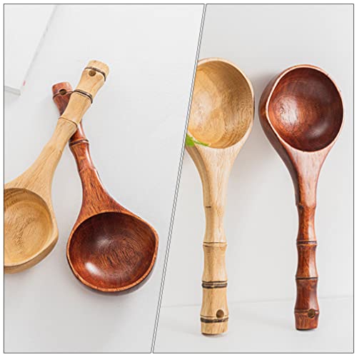 FOMIYES Wood Water Ladle Sauna Ladle Wooden Sauna Room Spoon Water Ladle Bathroom Spoon Shampoo Ladle Water Scoop for Sauna Room Kitchen Bathroom Garden Coffee Pouring Ladle