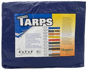 4 ft. x 5 ft. x 4 ft. standard duty blue poly pallet cover | 5 sided tarp