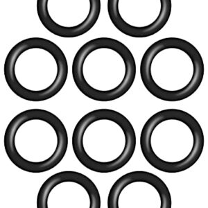 Meter Star Propane Natural Gasket Seal O-Ring Seals for Propane Tank Cylinder POL Adapter Fitting Pack of 10