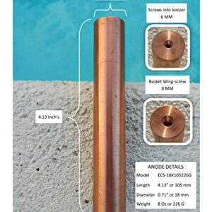 www.solarionizer.com Replacement Anode Guaranteed to fit Remington Solar (See Image 3) | Anode Dimensions (See Image 2) | Free: 1 Wing Screw and 1 Basket