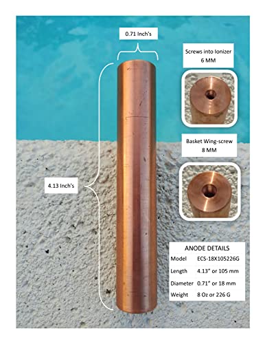 www.solarionizer.com Replacement Anode Guaranteed to fit Remington Solar (See Image 3) | Anode Dimensions (See Image 2) | Free: 1 Wing Screw and 1 Basket