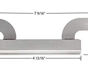 Adviace 7 9/16 inch Grill Carryover Crossover Tubes for Brinkmann Grill Replacement Parts 810-2410-S, 810-4580-S, Stainless Steel Crossover Channels for Brinkmann, Members Mark Grill (3-Pack)