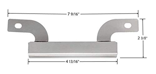 Adviace 7 9/16 inch Grill Carryover Crossover Tubes for Brinkmann Grill Replacement Parts 810-2410-S, 810-4580-S, Stainless Steel Crossover Channels for Brinkmann, Members Mark Grill (3-Pack)