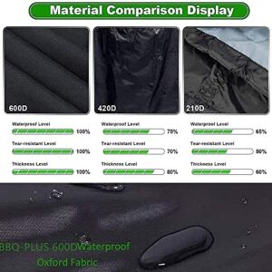 40 Inch Electric Smoker Cover for Masterbuilt Electric Smoker, 600D Heavy Duty Waterproof Square Smoker Cover, Special Fade and UV Resistant Material (28”W x 22”D x 39”H)