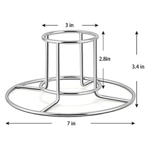 TeamFar Beer Can Chicken Holder, Chicken Rack Stand Stainless Steel, Beer Butt Chicken Stand for Grill Smoker Oven, Sturdy & Durable, Dishwasher Safe & Easy Clean