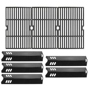 uniflasy grill kits for dynaglo dgf510sbp, dgf510ssp, dgf510ssp-d,heat plate and cooking grate for backyard by13-101-001-13, gbc1460w, gbc1461w, gbc1462w, gbc1059wb, bh13-101-099-01, bh14-101-099-01