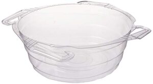 curtis wagner plastics corp. 078776675210 10″ hanging basket drip pan-clear vinyl-curtis wagner-pack of 3, no size, no color