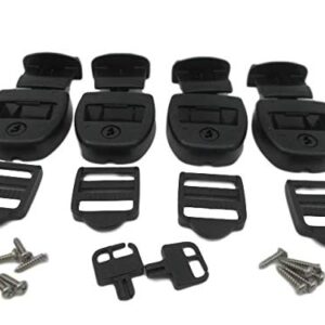 4X Spa Hot Tub Cover Latch Strap Repair Kit & Key Hot Spring Caldera Video How to